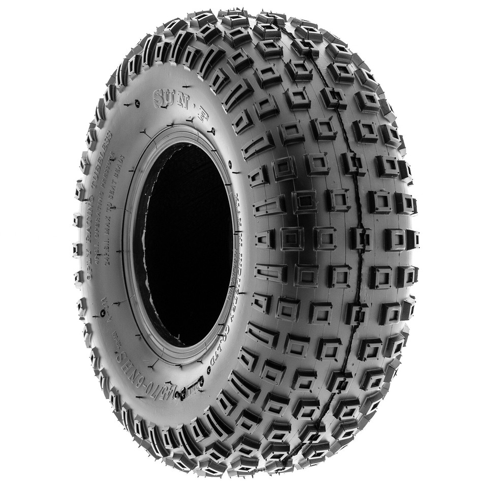 Set 2 SunF 145/70-6 145/70x6 14x6-6 Sport ATV & Go Karts Knobby Tires 6 ...