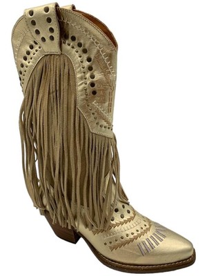 Dingo Women's Gypsy Leather Boot Gold | eBay