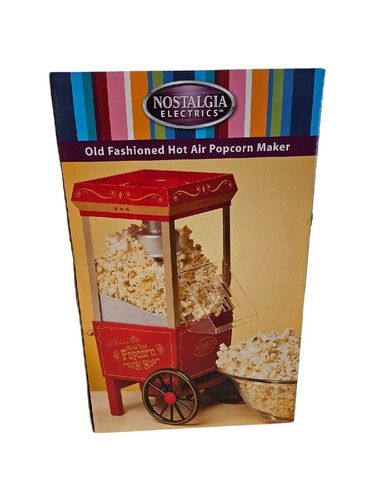 Nostalgia Electrics Tabletop Old Fashioned Hot Air Popcorn Maker Cart ...