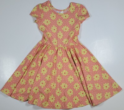Dot Dot Smile Size 5/6 Girls Dress Cap Twirl Floral Smiley | eBay