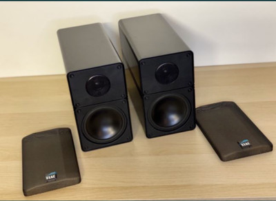 Vintage ELAC ELEGANT 305 "Merlin" Pair Aluminium Body Speakers Made in ...