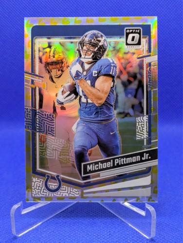 MICHAEL PITTMAN JR. 2023 Donruss Optic #79 Emoji Flex Prizm /149 Colts ...