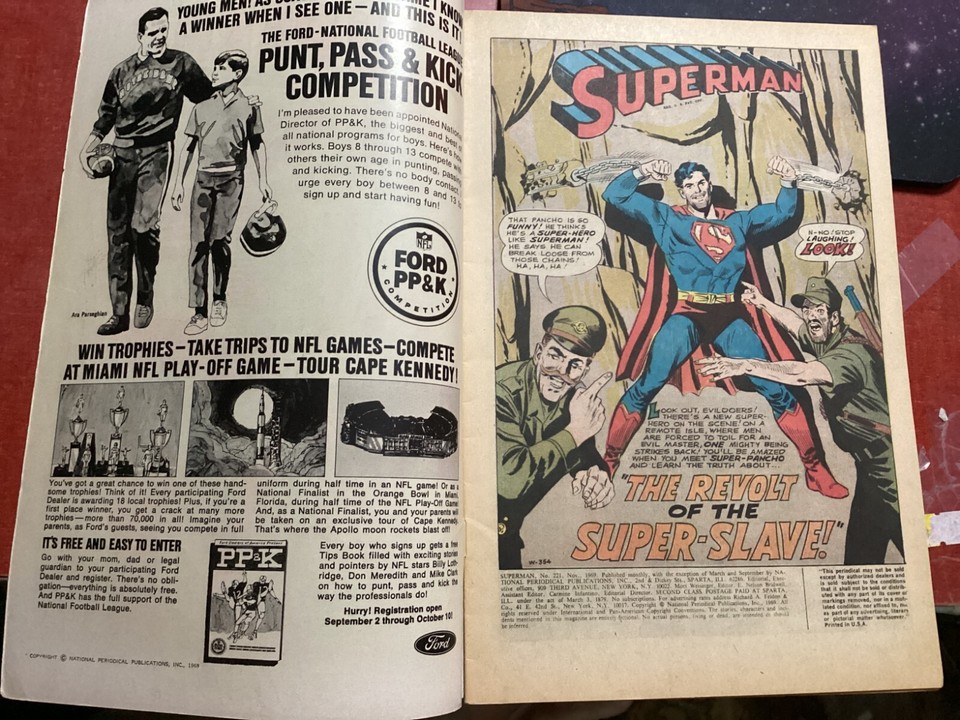 SUPERMAN #221 DC 1969 TWO-TON SUPERMAN SILVER AGE 15 CENT | eBay