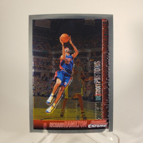 2005-06 Bowman Chrome Detroit Pistons Basketball Card #84 Richard ...