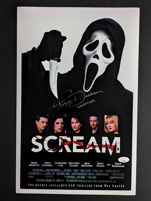 Roger JACKSON Signed Scream 11x17 Movie Poster Ghostface Auto BAS QR ...