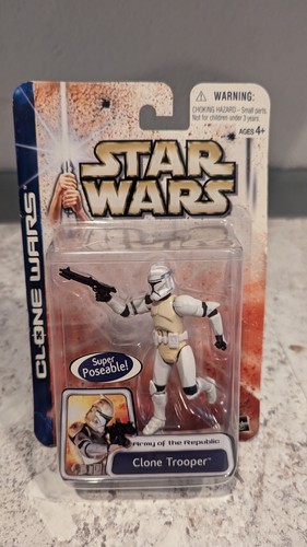 Star Wars Clone Wars Realistic 2003 Series Basic Figures Clone Trooper ...
