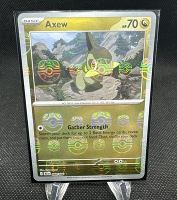 Pokémon TCG - Axew- 068/086 - Master ball - Scarlet & Violet - Black ...