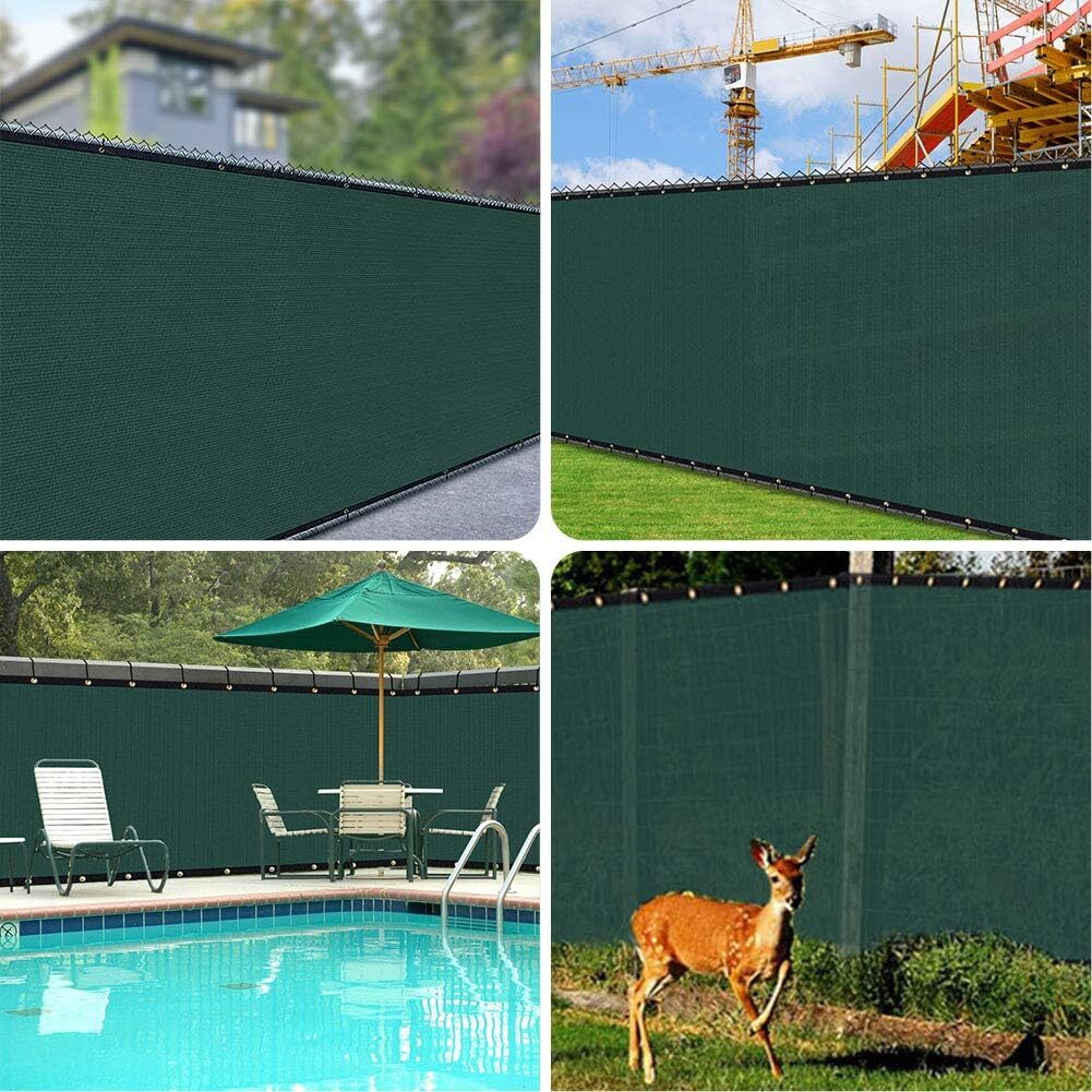Green 6x50 ft Privacy Fence Screen Garden Yard Windscreen Fabric Shade ...