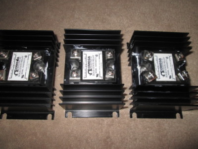 lot of 3 OMEGA ENGINEERING SSR240DC10 SOLID STATE RELAY WITH HEAT SINK ...