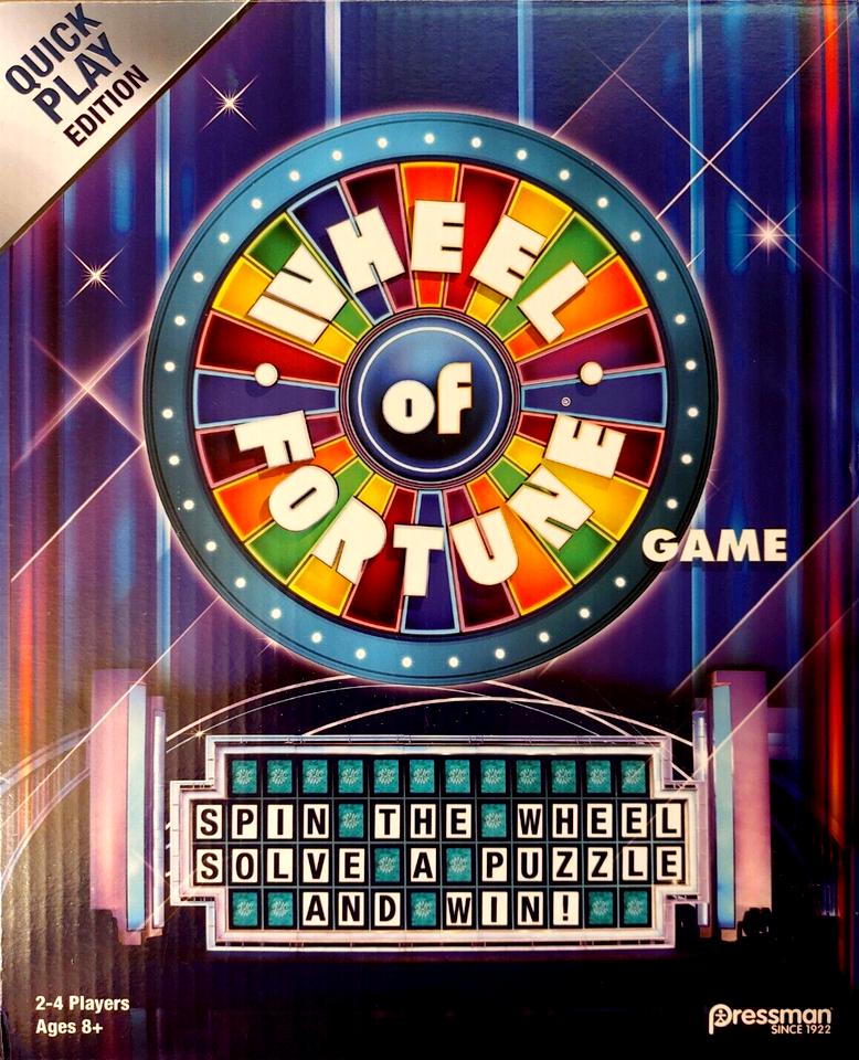 Wheel of Fortune Game Quick Play Edition by Pressman - NEW Stock Photos ...