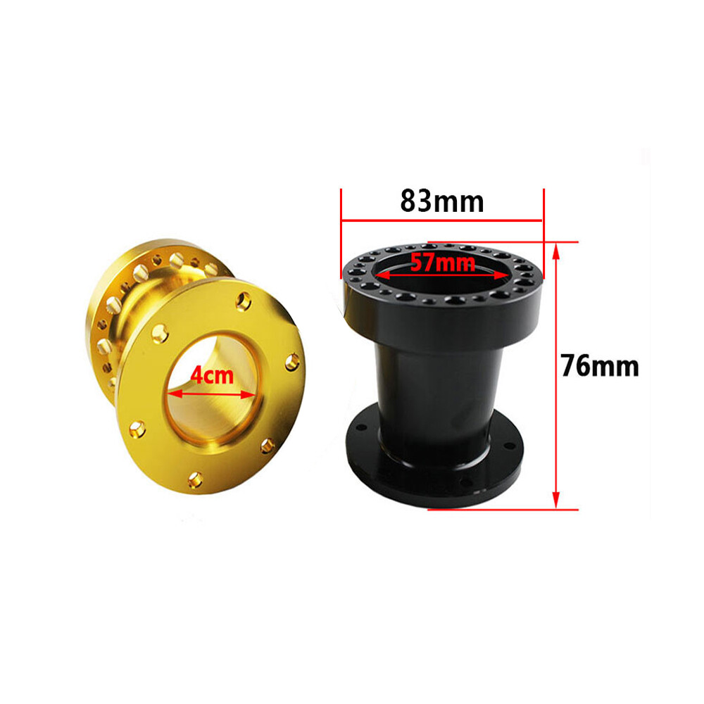 Aluminum Steering Wheel Extender Adjustable Hub Adapter 3'' /76mm Gold ...
