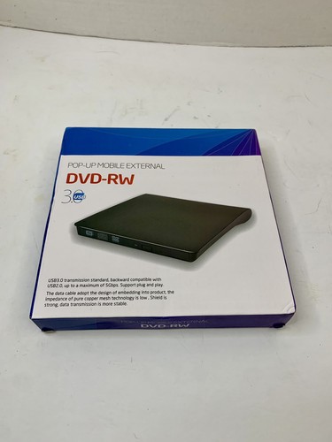 Pop-Up Mobile External DVD-RW Drive USB 2/3.0 up to 5Gbps Windows ...
