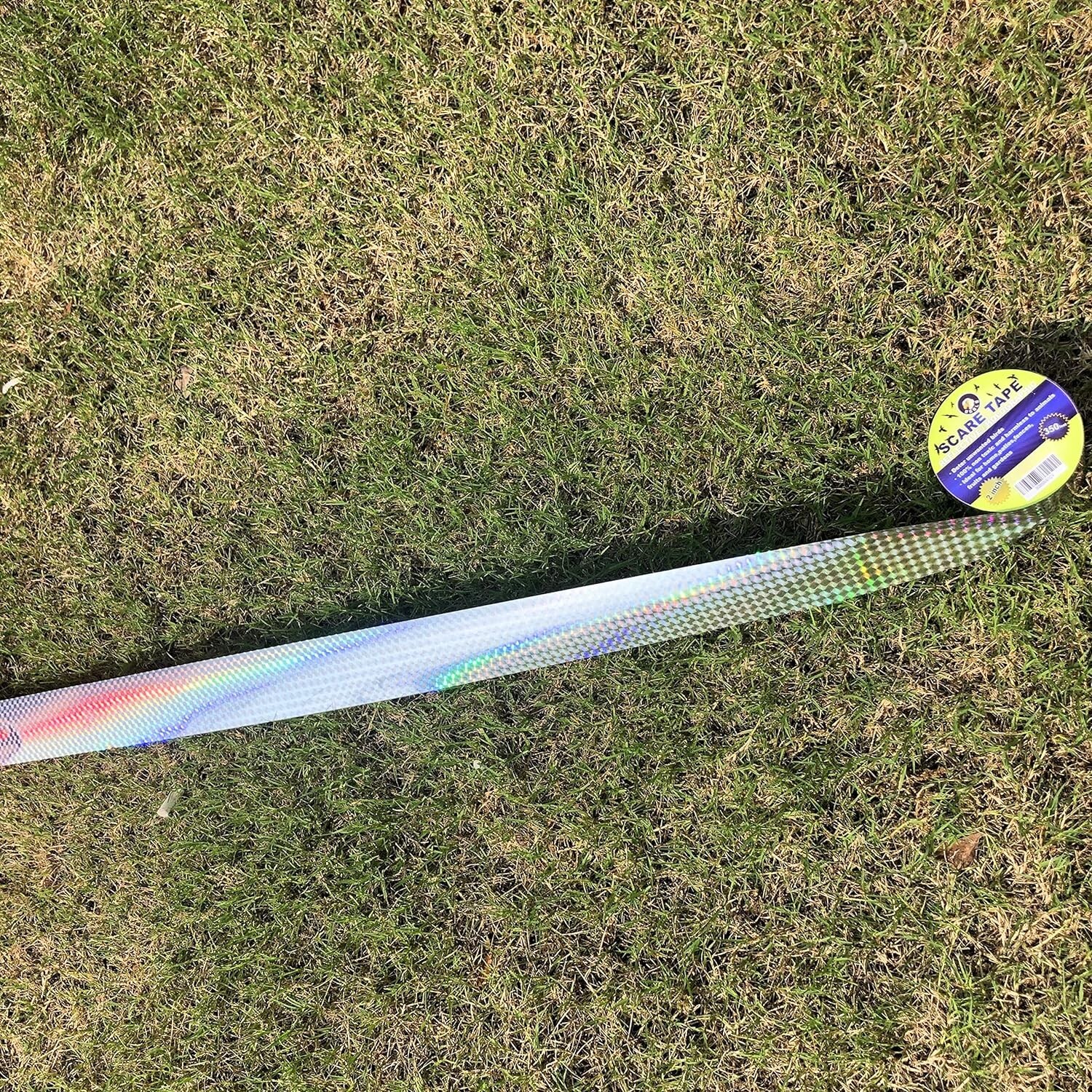 Bird Scaring Reflective Tape, Silver Holographic Ribbon, Ideal for ...