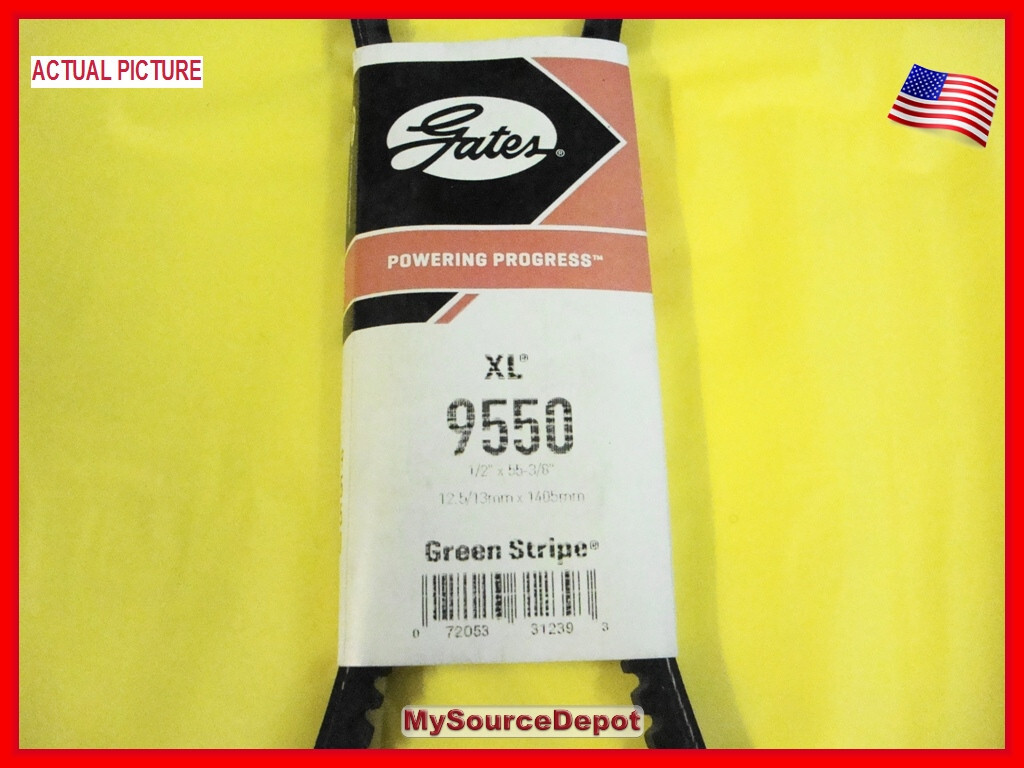 Gates 9550 XL High Capacity V-Belt 13A1395 Green Stripe 12.5/13MM X ...