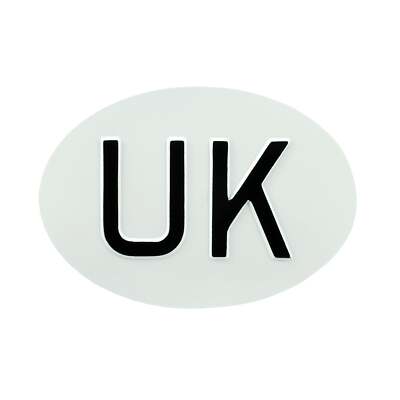 Jepson UK (United Kingdom) Country ID Plate for Classic Car WHITE ...