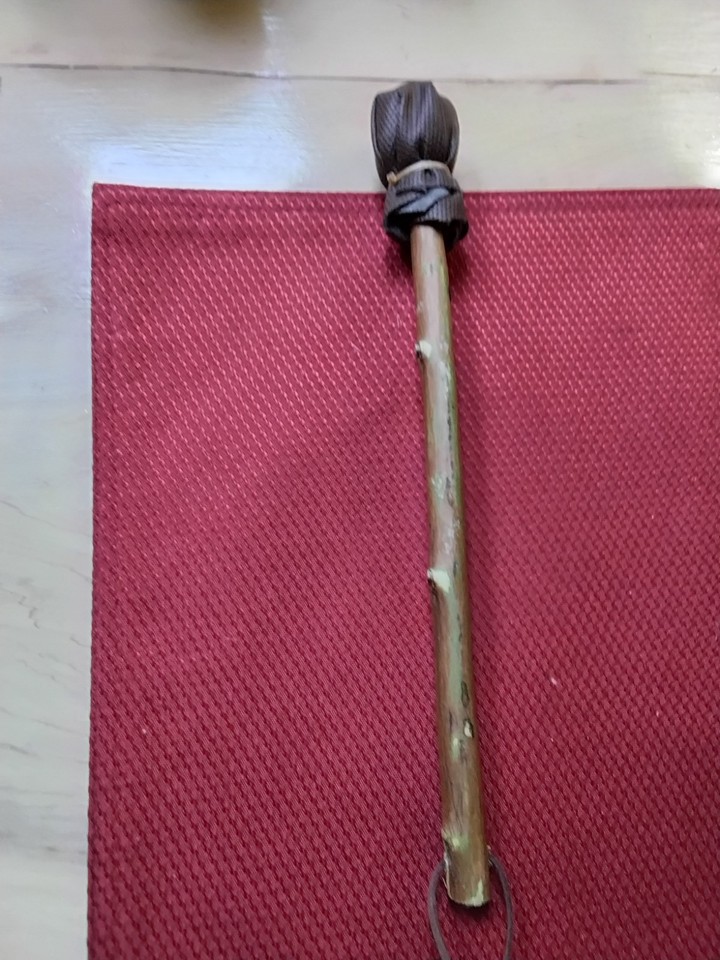 Native American ceremonial 11.5 inch hand drum stick/beater, Cherokee ...