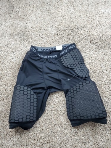 Nike Pro Compression Football Girdle Shorts XL Mens Black Padded ...