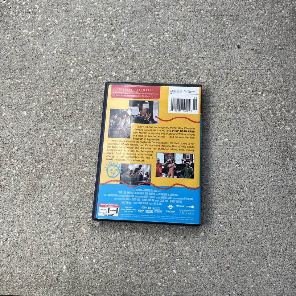 DROP DEAD FRED DVD PHOBE CATES/RIK MAYALL/TIM MATHESON/CARRIE FISHER ...