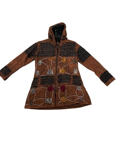 Rising International Hoodie Full Zip Jacket Womens XXL Artsy Hippie ...