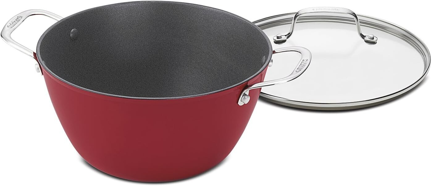 Cuisinart CastLite Nonstick 4.75 Qt. Cast Iron Dutch Oven RED CL55-24RD ...