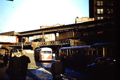 Vintage 35mm Colour Slide, Buses, Bus Depot?, USA, 1950's? | eBay UK