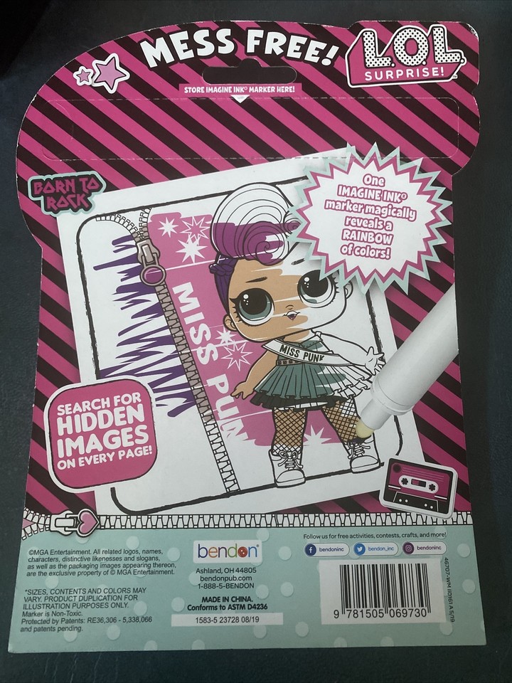 Imagine Ink Mess Free Marker LOL Surprise Doll Magic Reveal Games ...