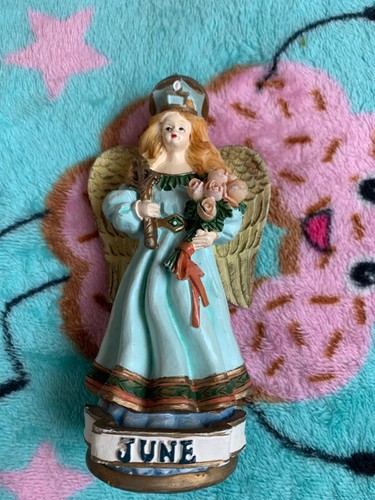 vintage dixie pottery angel figurine june birth month | eBay