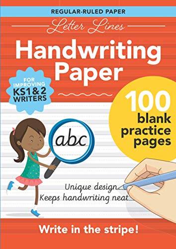 Letter Lines Regular Ruled Handwriting Paper: 100 bla... by Press ...