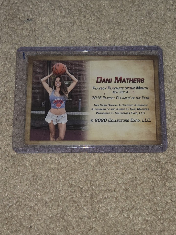 Dani Mathers Autograph Signed Kiss Card Collectors Expo Model #1 | eBay