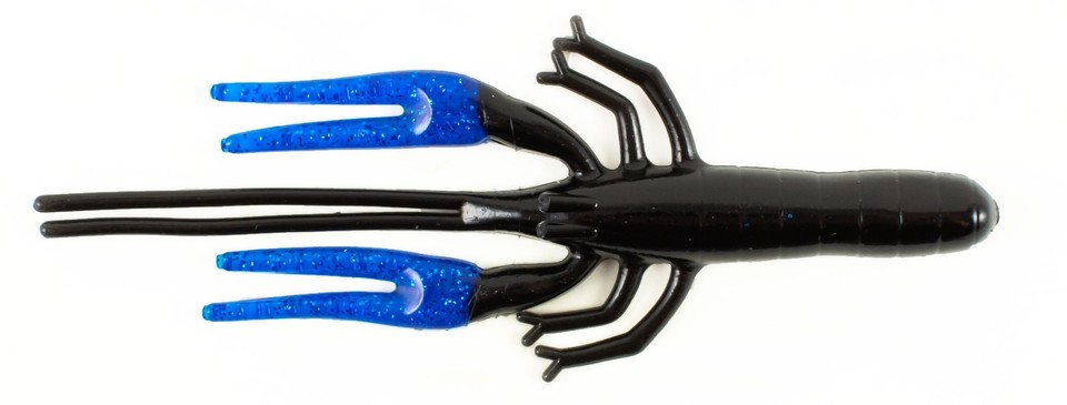ZOOM BIG CRITTER CRAW 100 PACK BULK 5" 039-128 BLACK BLUE CLAW F1105 | eBay