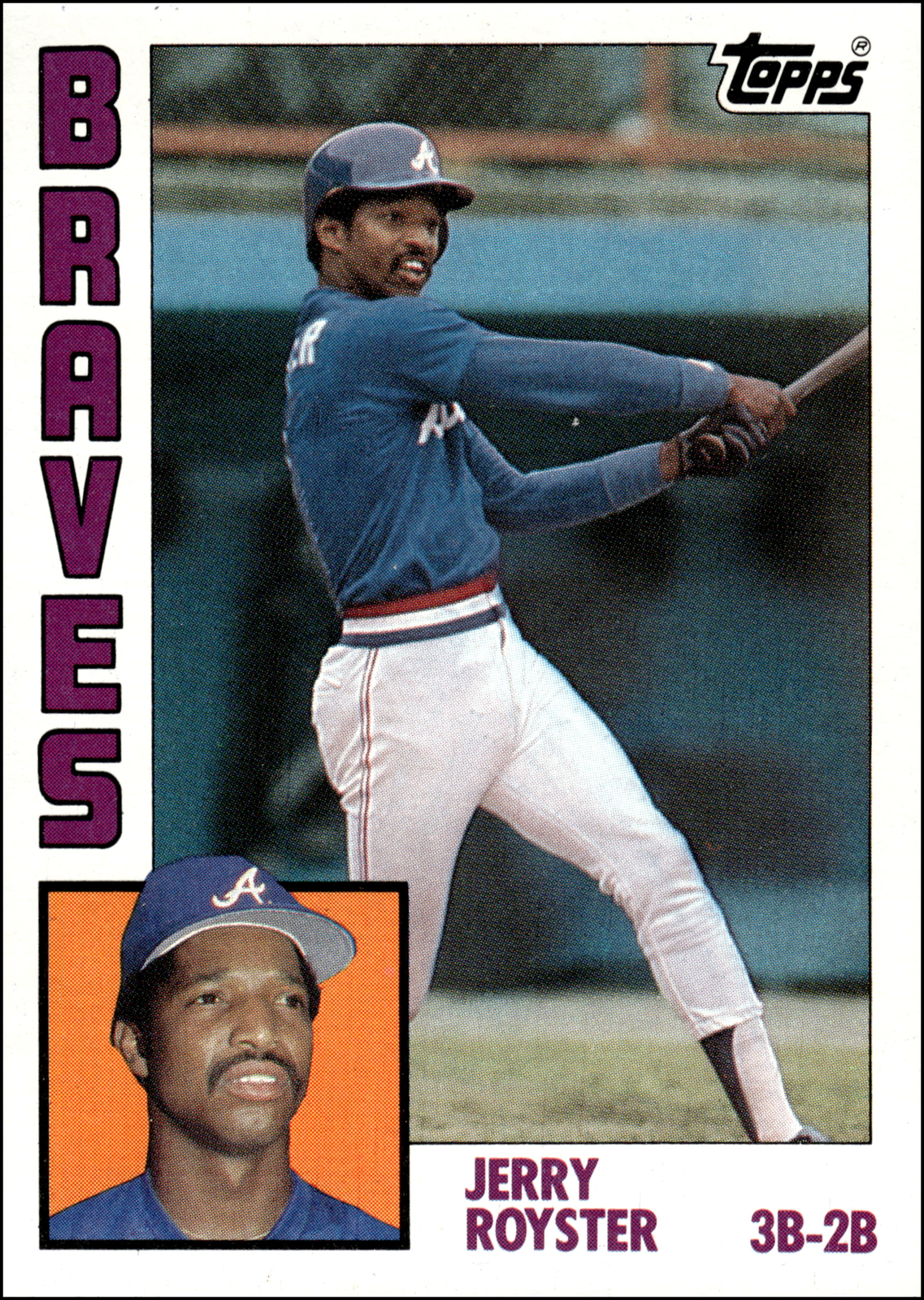 1984 Topps #572 Jerry Royster Atlanta Braves | eBay