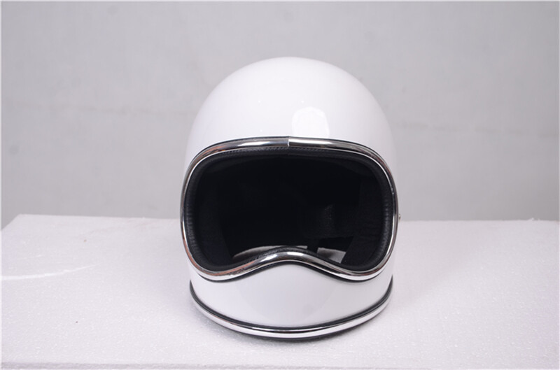 Full Face Motorcycle Helmet Retro Style Rider Small Helmet with Shield ...