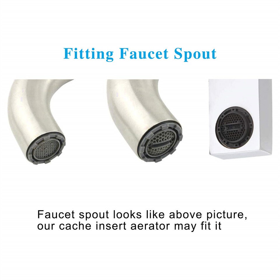 12 Pcs Faucet Aerator Cache Aerators with 6 Pcs Aerator Key Removal ...