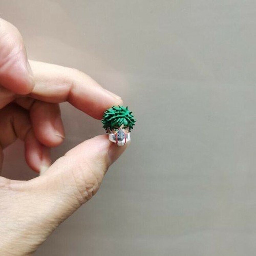 Painted 1/18 Scale My Hero Academia Deku Head Sculpt Fit 3.75" Acid ...