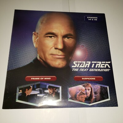 STAR TREK THE NEXT GENERATION Episodes 147 & 148 LaserDisc Laser Video ...