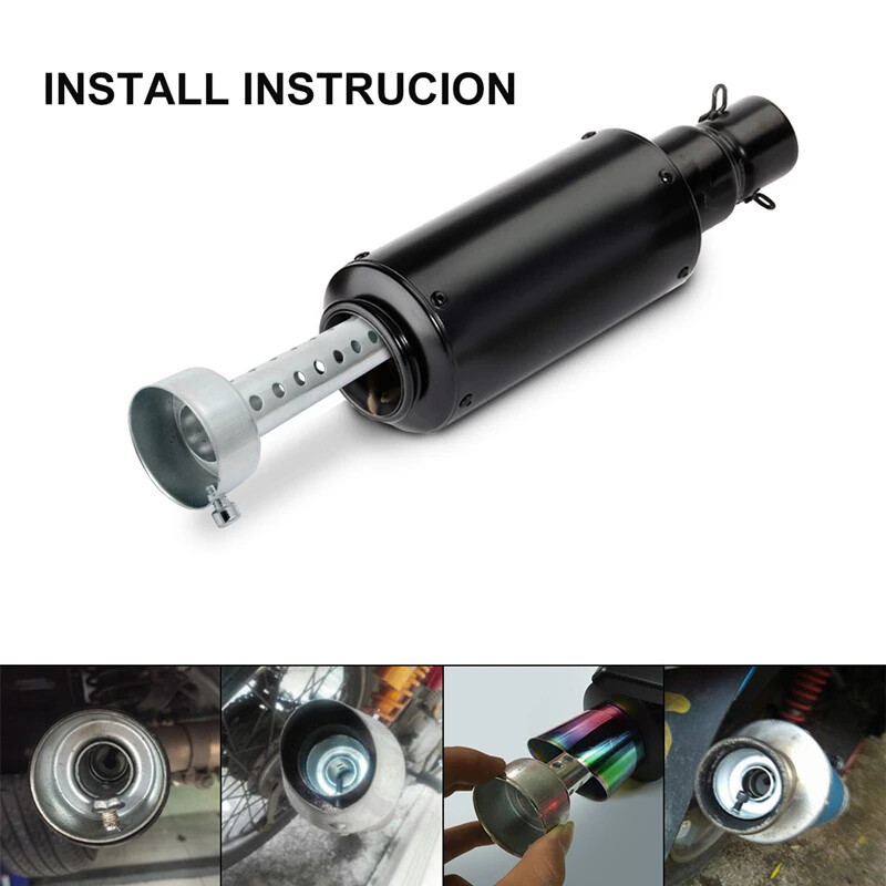 Universal Motorcycle Exhaust Can Muffler Baffle DB Killer Silencer 42 ...
