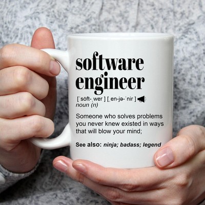 Funny Software Engineer Gift Mug For Women And Men For Birthday ...