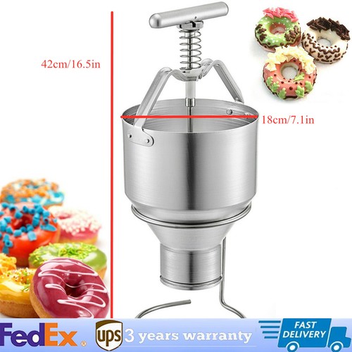 Doughnut Cake Dropper Maker Depositor Plunger Hopper Manual Alu Donut ...