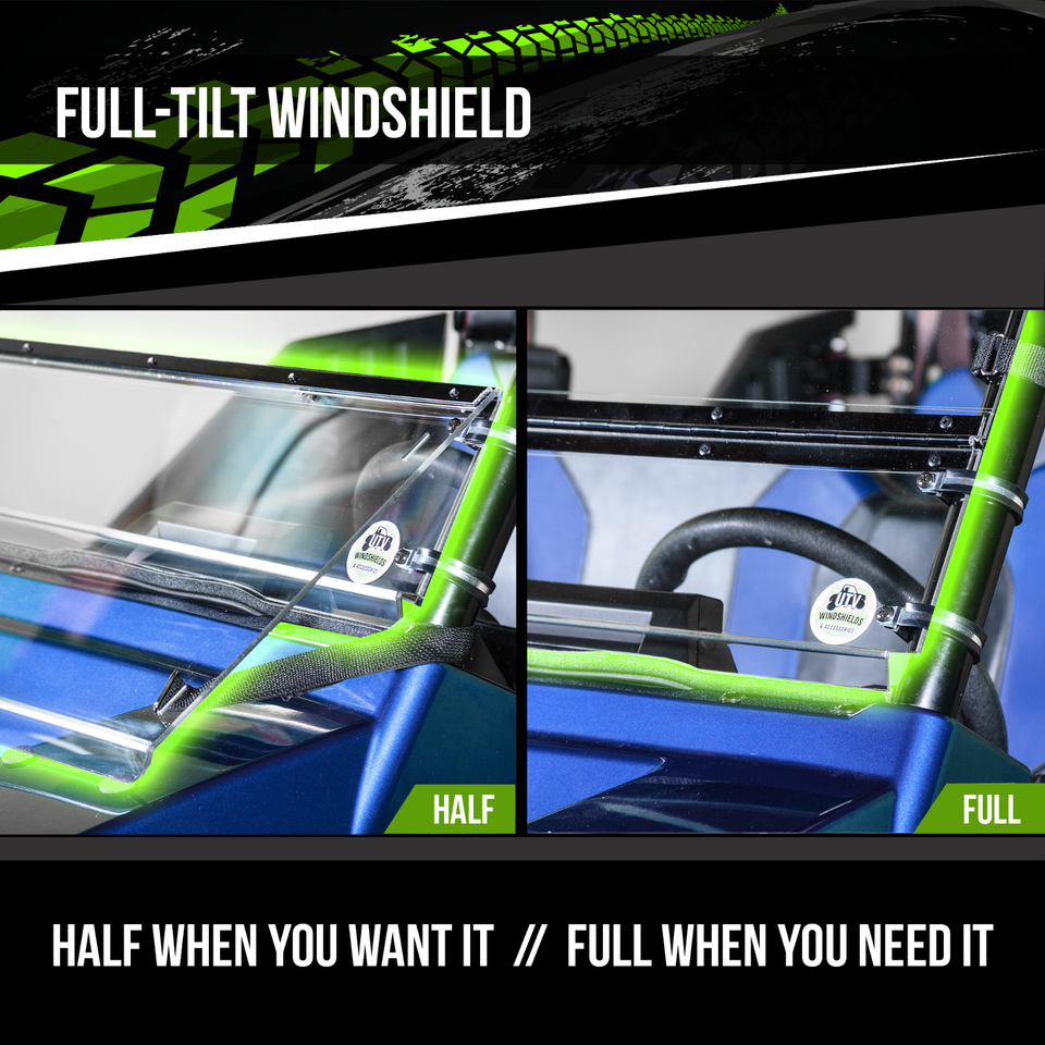 TERRARIDER TEXTRON STAMPEDE/HAVOC TILTING UTV WINDSHIELD - STD. 3/16 ...
