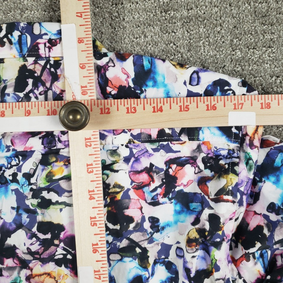 Robert Graham Shirt Mens (S) THE ATLAS Watercolor Long Sleeve Button ...