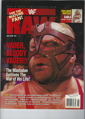 VADER WWF RAW MAGAZINE MAY/JUNE 1997 w/SABLE CENTERFOLD POSTER | eBay