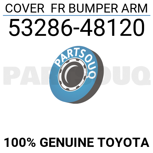 5328648120 Genuine Toyota COVER FR BUMPER ARM 53286-48120 | eBay
