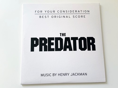 Henry Jackman The Predator Original Score Promo CD FYC UNRELEASED Rare ...