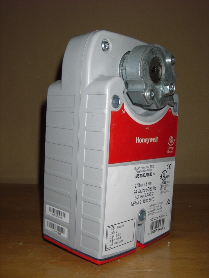 Honeywell MS3103J1030 Spring Return, Direct Coupled DAMPER ACTUATOR ...