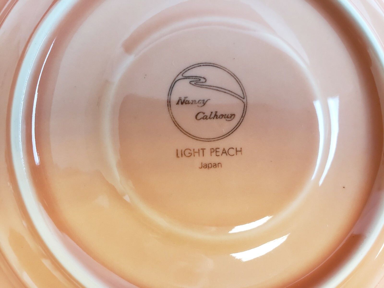Vintage Japan Nancy Calhoun Light Peach China Dinnerware 4 Saucer ...