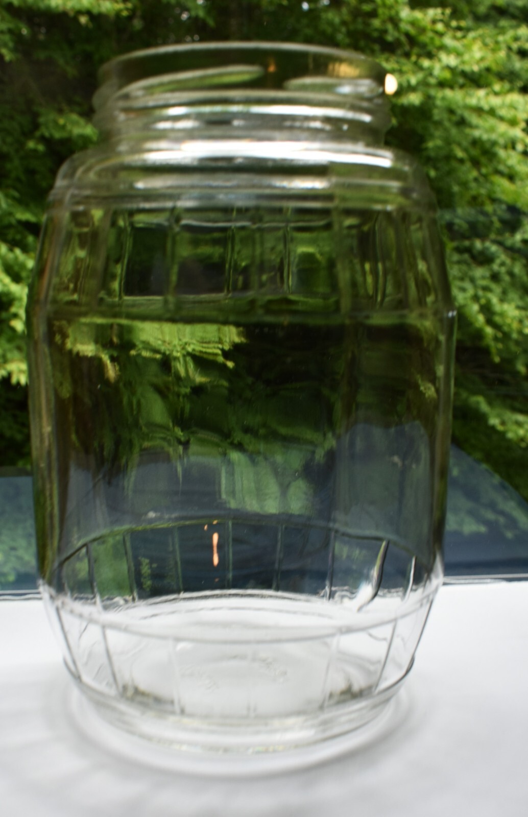 Vintage Alexander H Kerr Glass Pickle Barrel Jar 1950, 48 oz. Half ...