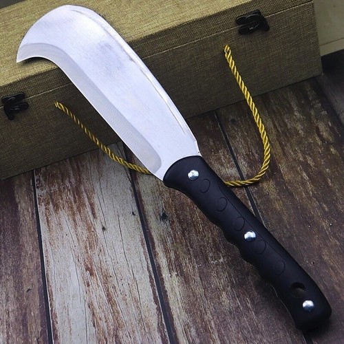 Hook Machete Curved Knife Jungle Wilderness Survival Woodsman Mountain ...