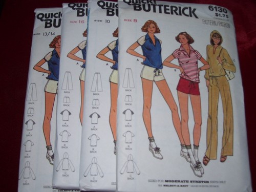 🌹 UNCIRCULATED 1978 BUTTERICK #6130 /#6131-LADIES ATHLETIC WEAR PATTERN ...