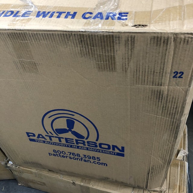 Patterson 22" Blade Air Cannon Fan 5570 CFM H22a-cs 6alf6 for sale ...