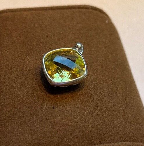 Sterling Silver Lemon Quartz Pendant | eBay